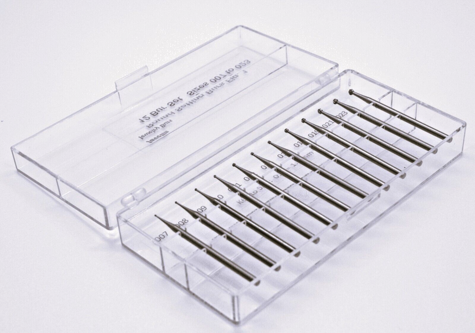 JEWELRY ROUND-BALL BUR SET, 12 PCS 007 TO 023, FIG 1, QUALITY BURS FOR ...