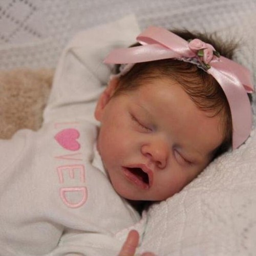 18In Real Reborn Sleeping Baby Dolls Lifelike Newborn Full Body ...
