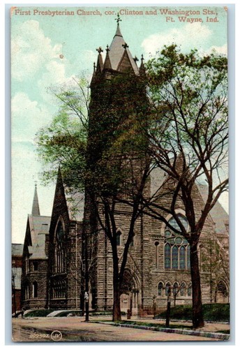 c1910 First Presbyterian Church Clinton Street Fort Wayne Indiana IN ...