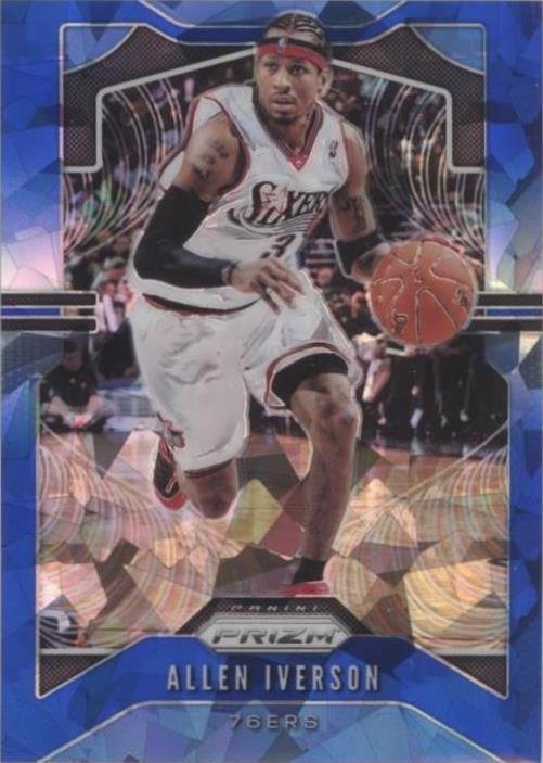 2019-20 Panini Prizm - Allen Iverson #6 Blue Ice Prizm /99 for sale ...