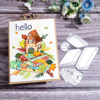 Books Metal Cutting Dies Embossing Stencils Card Making Scrapbooking ...
