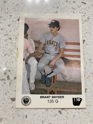 1981-82 Venezuelan Winter League Sticker Brant Snyder Caracas #135 G | eBay