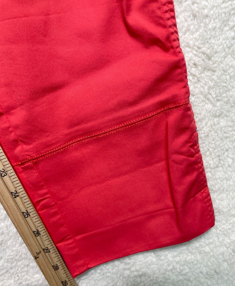 Chicos Pants Womens Medium Pink Cotton Slash Pockets Flat Front ...