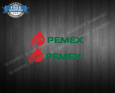 Pemex Mexico 2X 8" Gas Station Vinyl RED/GREEN Decal Sticker | eBay