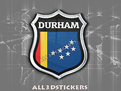 3D Emblem Sticker Resin Domed Flag Durham - USA Adhesive Decal Vinyl | eBay