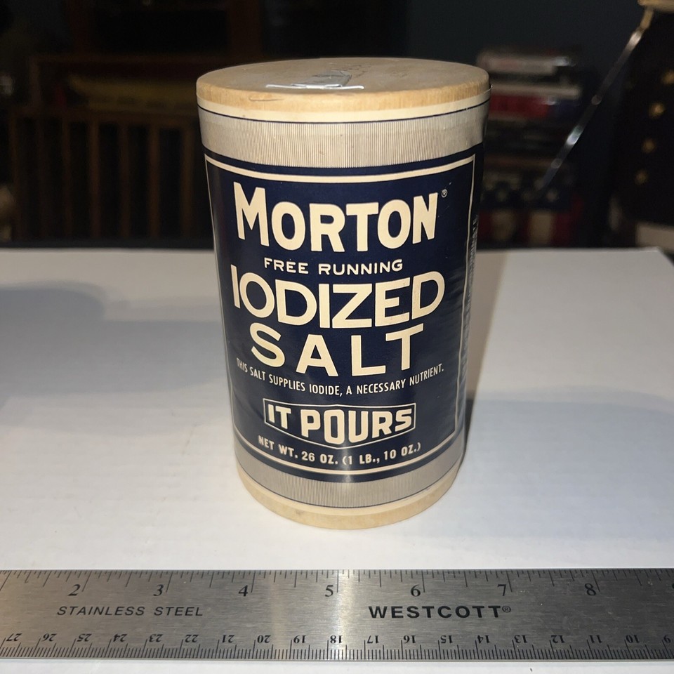 Vintage Empty Salt Container Morton Salt 1914 Version | eBay