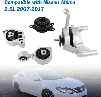 New 4x Engine Motor Mount & Auto Trans Mounts for 2007-2017 Nissan ...