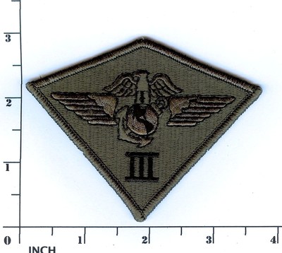 USMC 3d MAW subdued OD PATCH 3rd Marine Aircraft Wing camo! 3rd Air ...