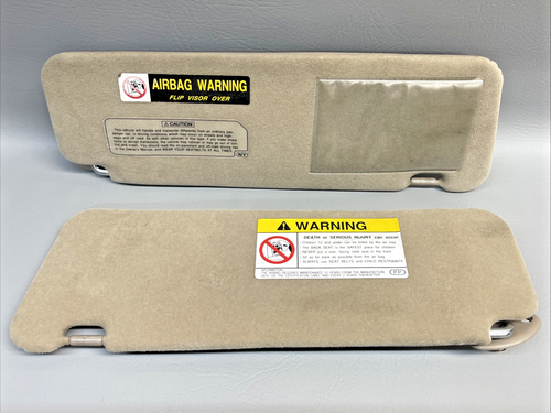 1996–2002 Toyota 4Runner Tan/Brown Sun Visors Set Driver & Passenger ...