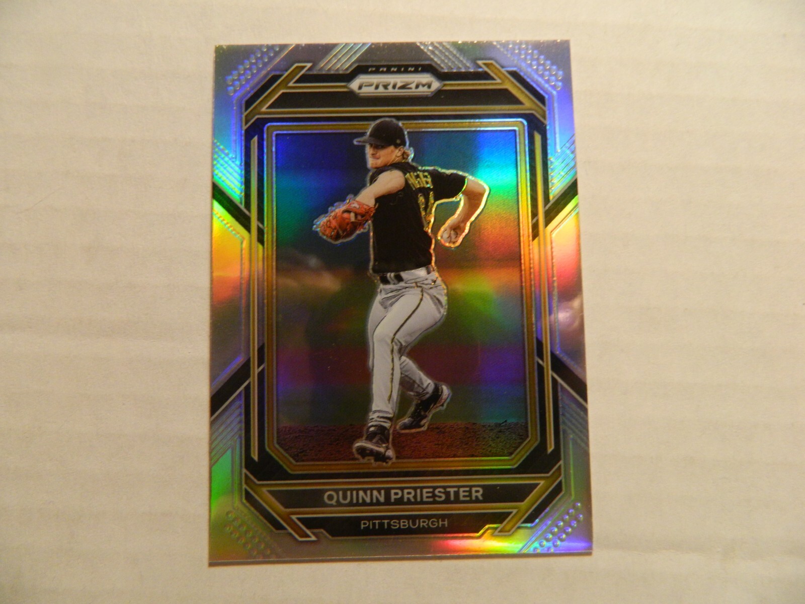 2023 Panini Prizm Holo Silver Prizm Card of Quinn Priester - Pirates ...