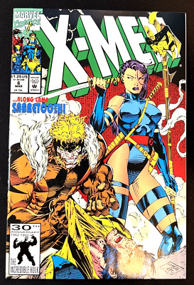 X-MEN #6 (Marvel Comics 1992) By: Jim Lee - Psylocke, Sabretooth ...