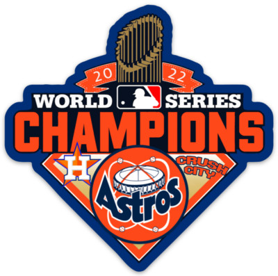 Houston Astros World Series Champions 2022 Logo MLB Baseball Die-Cut ...
