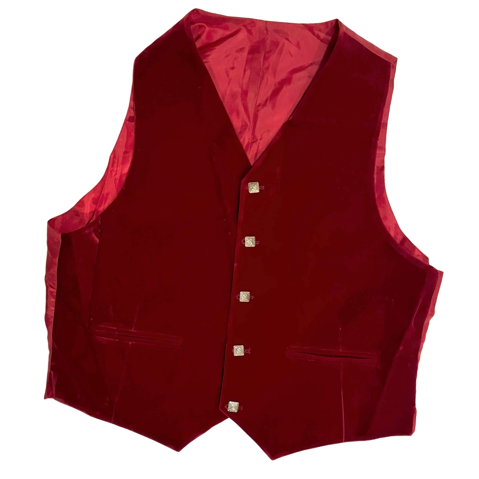 Mens Velvet Scottish Highland Argyle kilt Jacket & Waistcoat In 2 ...