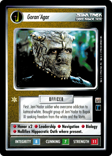 CCG 119 Star Trek DOMINION Goran Agar | eBay.de