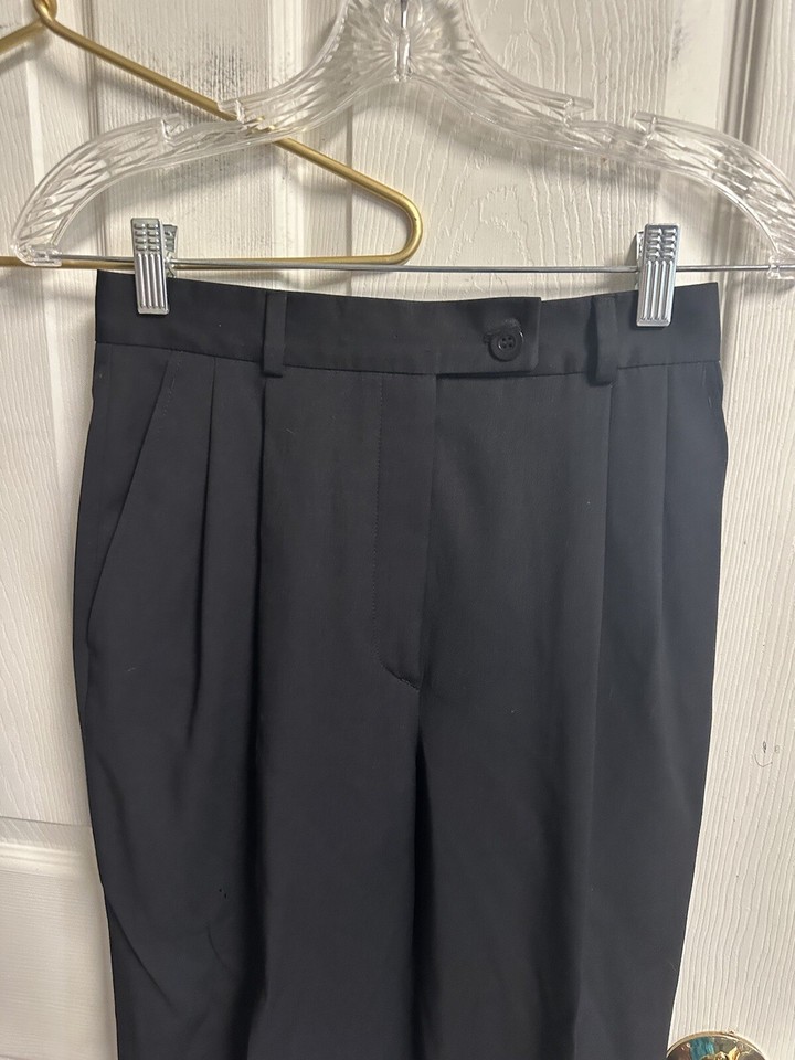 2 Pair Bernard Zins Pants Wool 4 Small France Black 26x26 VNT 90s ...