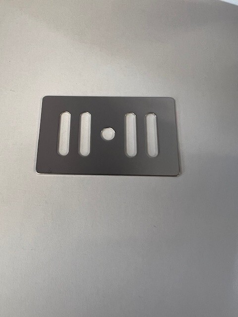 Rectangle Kitchen Sink Overflow Chrome Cover Spare | eBay