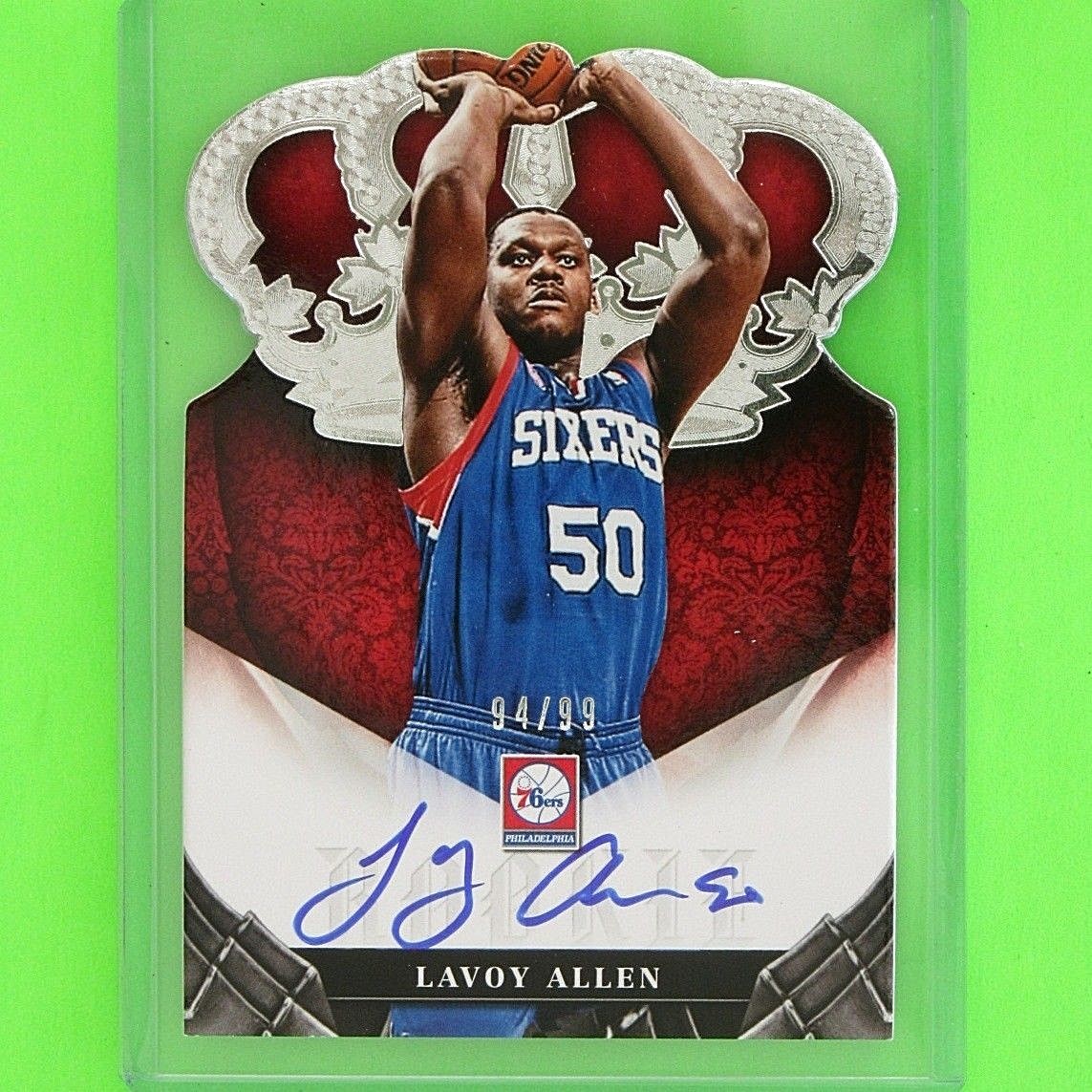 LAVOY ALLEN 2012-13 ROOKIE " AUTO. CROWN ROYALE " #421 Philly 76ers | eBay