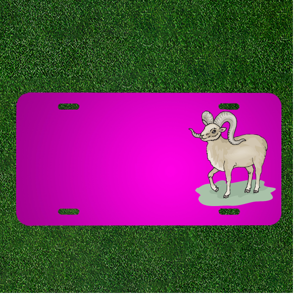 Custom Personalized Car License Plate With Add Names To Gray Sheep ...