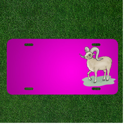 Custom Personalized Car License Plate With Add Names To Gray Sheep ...
