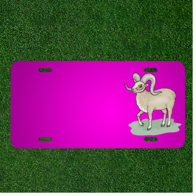Custom Personalized Car License Plate With Add Names To Gray Sheep ...