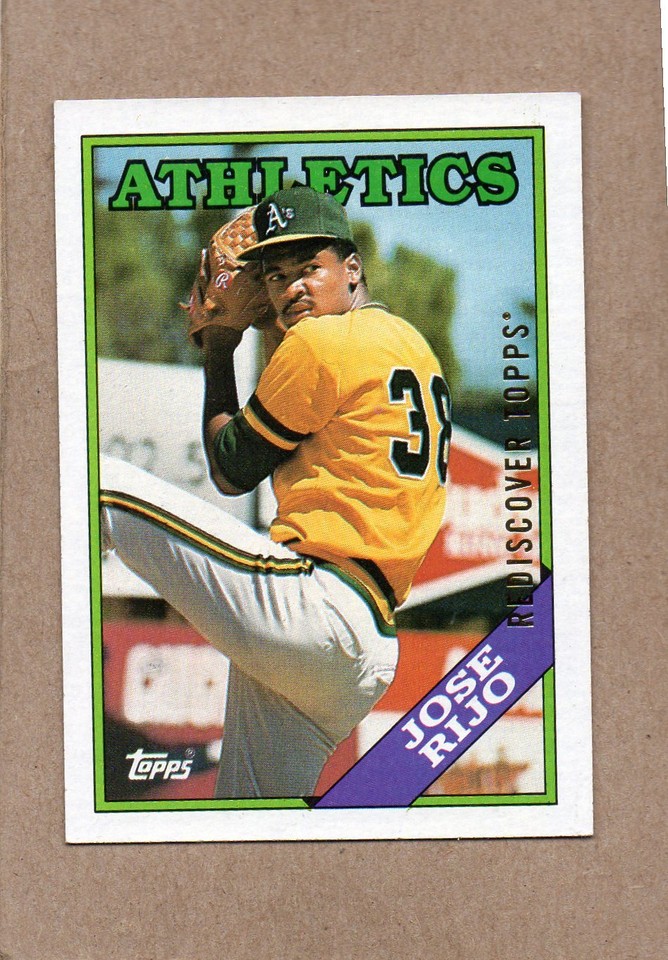 2017 topps rediscover buyback card 1988 316 jose rijo athletics gold | eBay