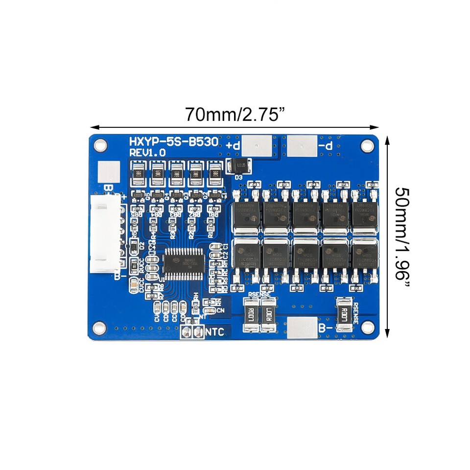 5S 18V Li-Ion Li-ion Battery Charger BMS Balance Protection Board 30A ...