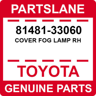 81481-33060 Toyota OEM Genuine COVER FOG LAMP RH | eBay