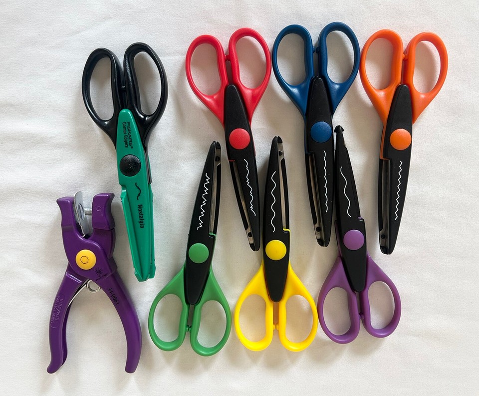 Lot of 16 Pairs of Craft Paper Scrapbooking Scissors (Provo Craft ...