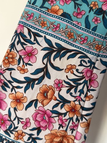 Arnhem Phoebe Floral Jersey Long Sleeve Dress in Turquoise Size AU 12 ...