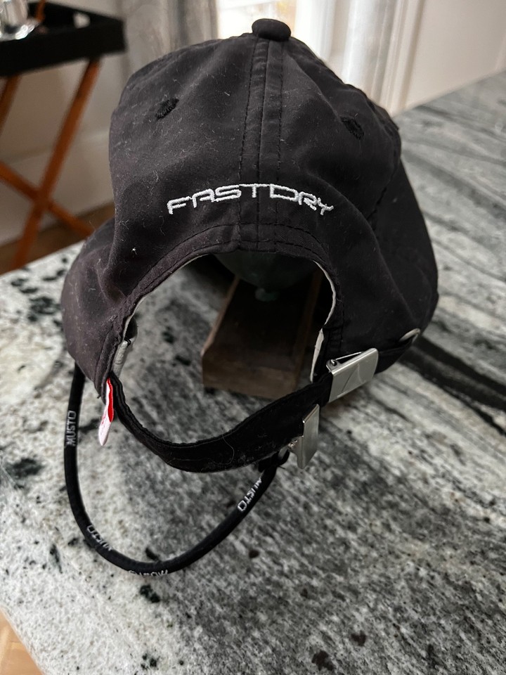 MUSTO Fastdry Sailing Cap Hat Black With Safety Clip | eBay UK