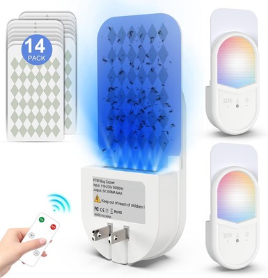 Flying insect Trap Light Fruit Fly Trapping Sticky Trap White Mosquito ...