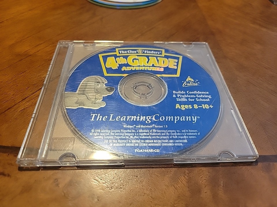 The Clue Finders: 4th Grade Adventures Learning Company Win/Mac PC CD ...