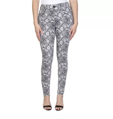 Seven7 Tummyless High Rise Skinny Neutral Snake Pants Size 6 | eBay