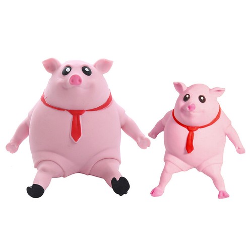 Pink Pig Figure Stress Relief Cute Pig Bath Toy Squeeze Pig Dolls for ...