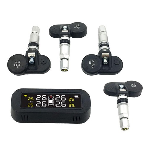 Wireless TIRE PRESSURE SENSORS TPMS CAR VEHICLE TYRE TESTER ALARM | eBay