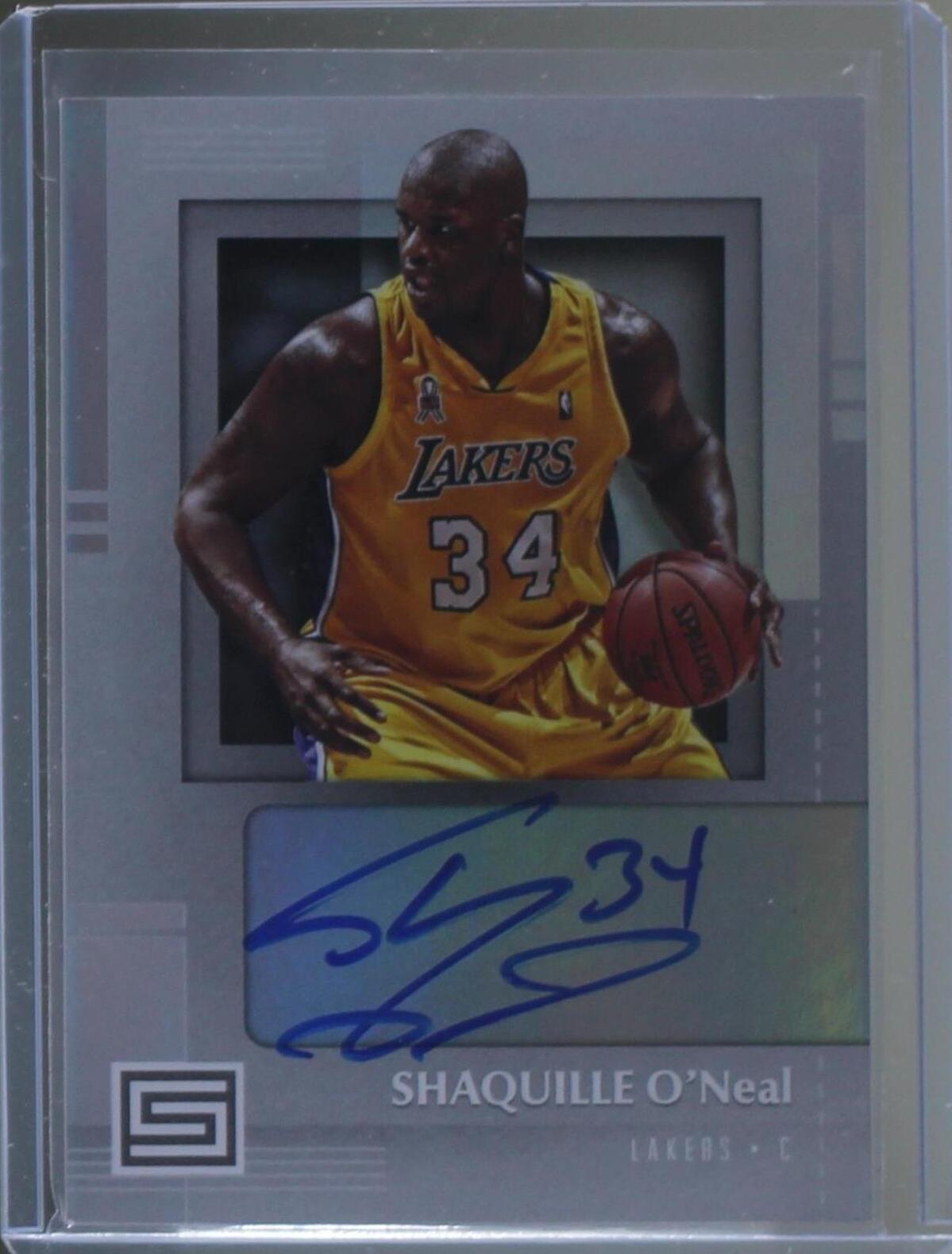 2017-18 Panini Status - Signatures Shaquille O'Neal #SG-SON (AU) for ...