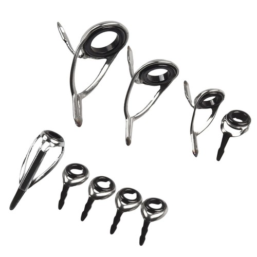 Ceramic Wire Ring Fishing Rod Guide Replacement Kit of 9 Sturdy Pieces ...