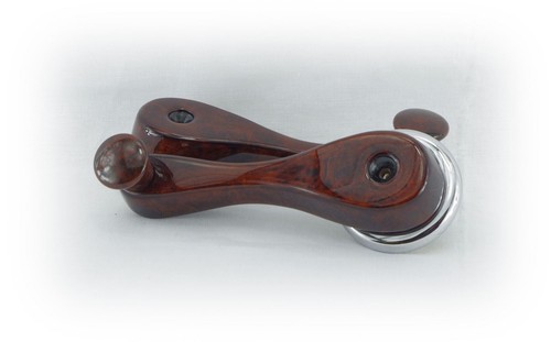 Classic Mini window winder handles burr walnut wood effect MSA0194 pair ...