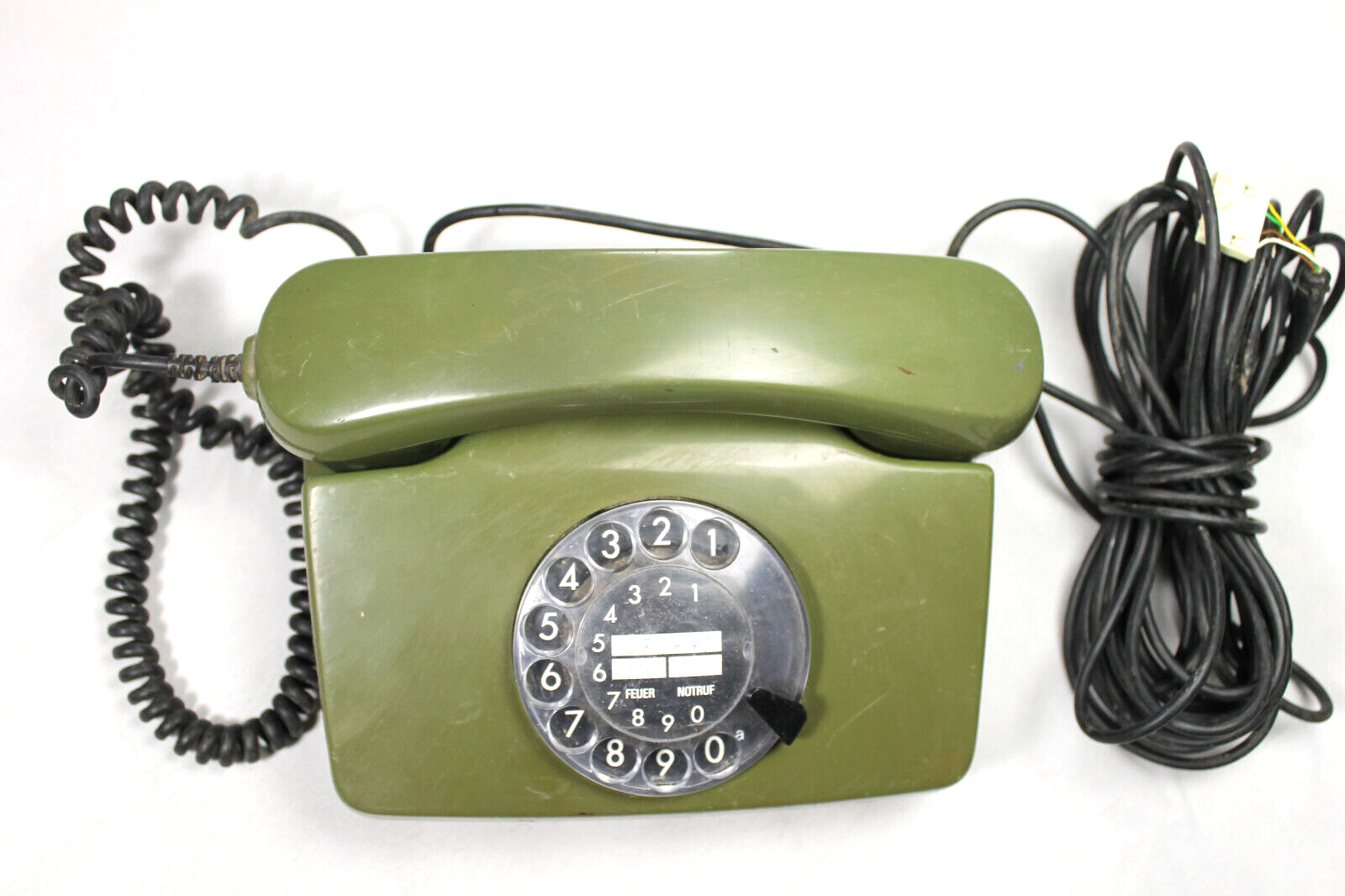 Siemens Vintage Rotary Phone 1980s Green Retro Desk Telephone FetAp 791 ...
