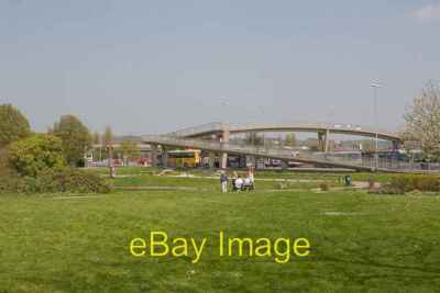 Photo 6x4 Field and footbridge over A3 south of Portsbridge Roundabout ...