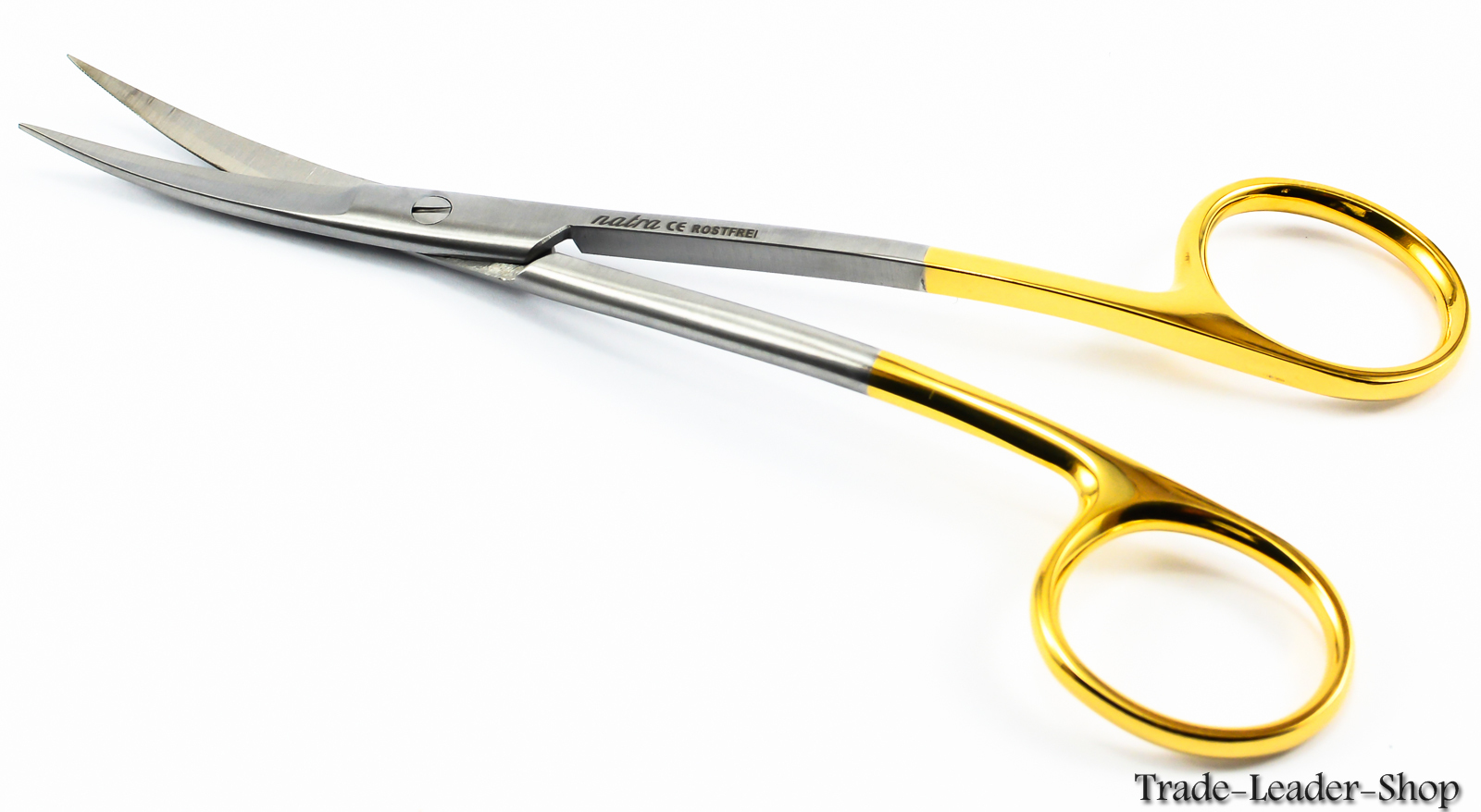 TC LaGrange scissors curved 11 cm surgical shears gold tissue dental ...