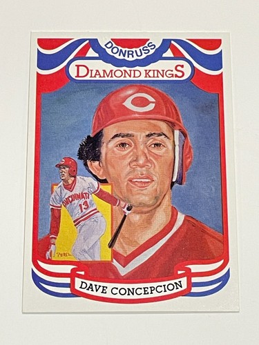 1984 Donruss Baseball Diamond King Error #2 - Dave Concepcion ...