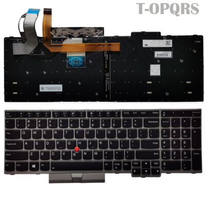 New For Lenovo ThinkPad E590 L580 E580 E585 P52 Keyboard With Backlit ...