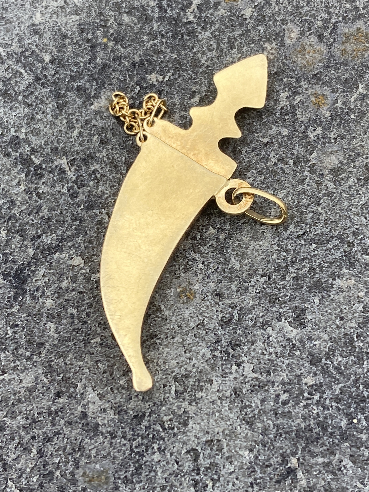 Vintage 18K Yellow Gold Dagger & Sheath Charm or Pendant | eBay