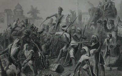 1858 INDIAN MUTINY PRINT MUTINOUS SEPOYS DIVIDING SPOIL | eBay Australia