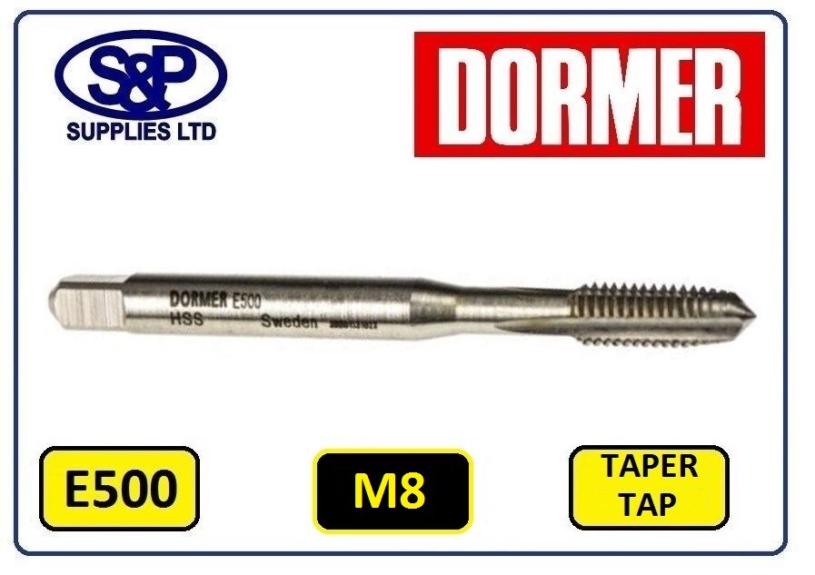 8MM DORMER E500 HSS TAP INDIVIDUAL TAPS OR FULL TAP SETS AVAILABLE M8 X ...