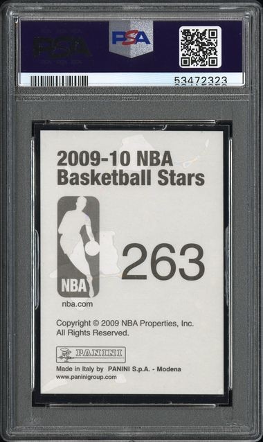 2009 PANINI STICKERS STEPHEN CURRY RC ROOKIE #263 WARRIORS PSA 8 | eBay