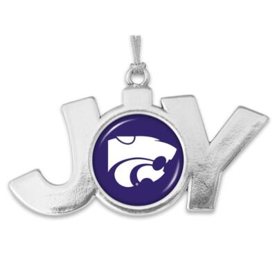 Kansas State Wildcats Purple Joy Silver Christmas Ornament Decoration ...