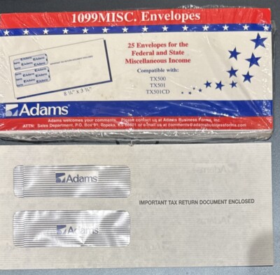 Adams 1099 MISC Double Window Security Envelopes *Please Read* | eBay