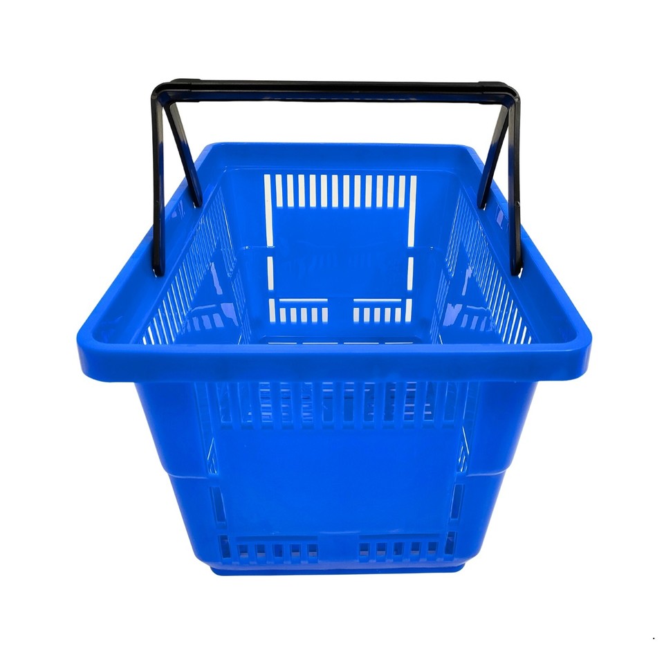 Retail Shop Supermarkets Stacking Shopping Baskets Metal Plastic Retail ...